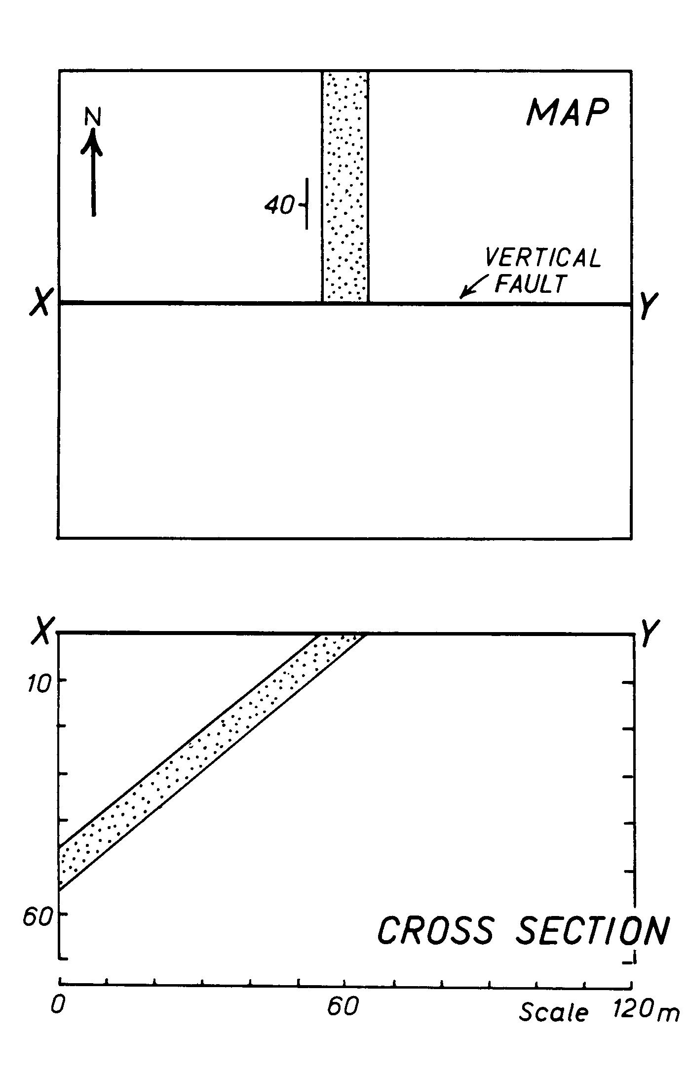 In the cross-section select any point on the base of the