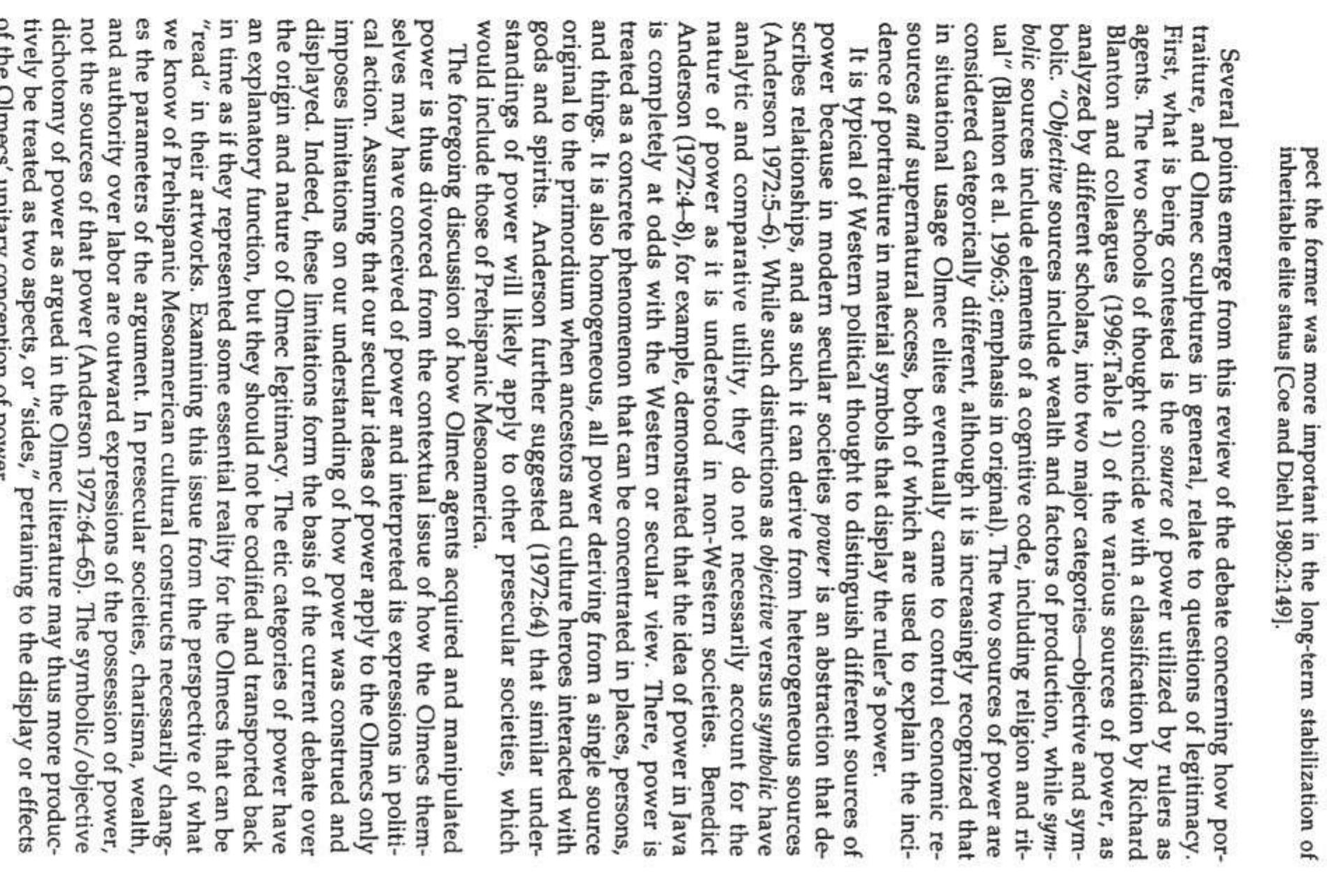 Table 6 - Olmec Thrones as Ancestral Altars: The Two Sides