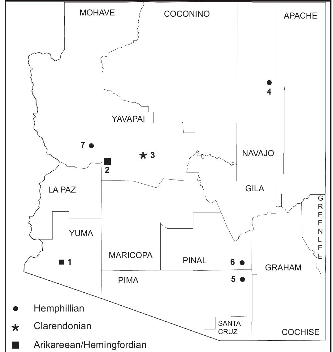 Figure 1 - from Miocene and Pliocene Vertebrates from