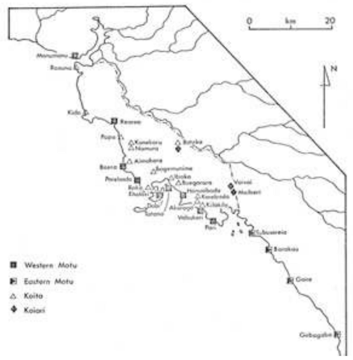 5.15 map of port moresby region showing location of