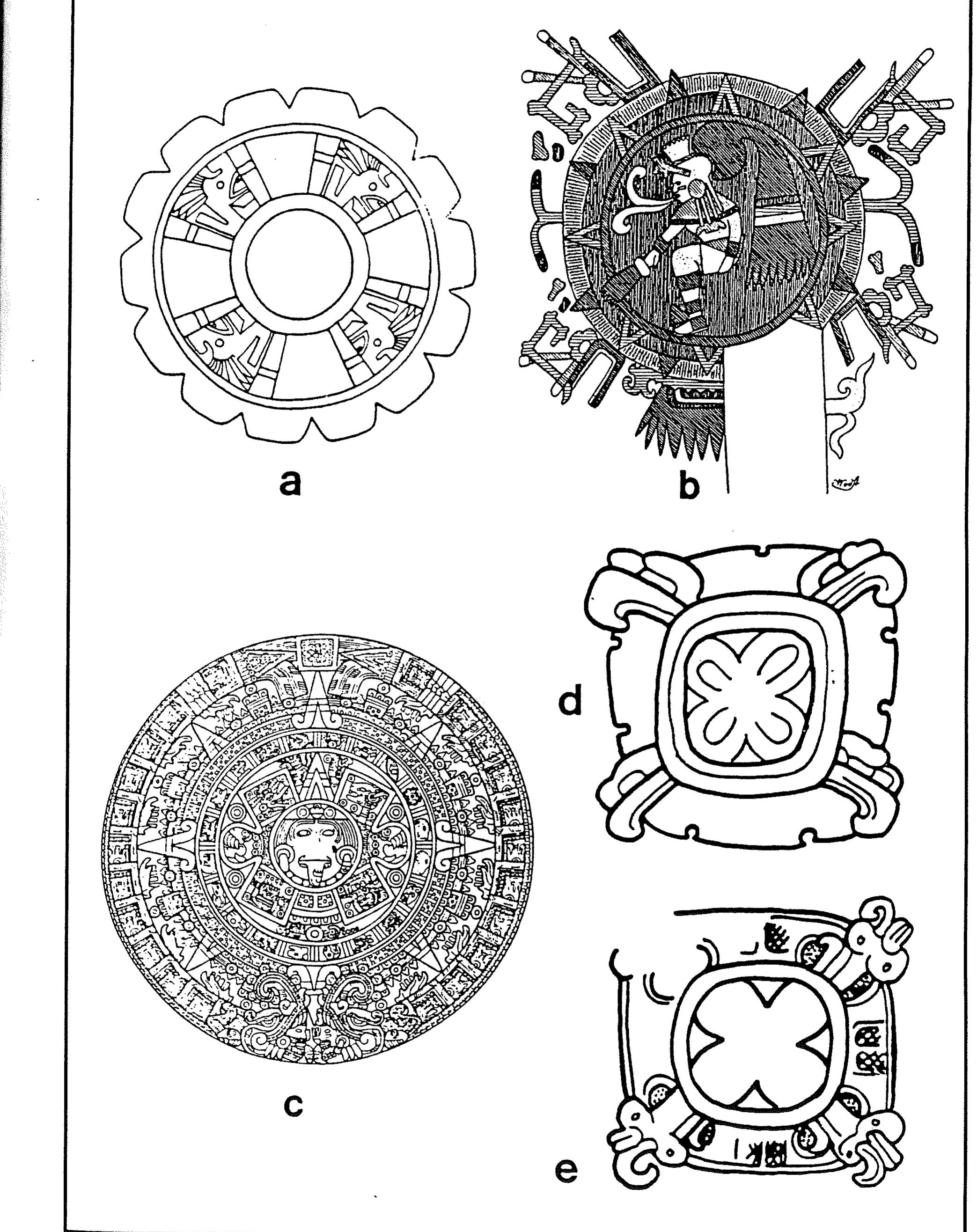 G. 31: solar mirrors in mesoamerica: a) schematic drawing of