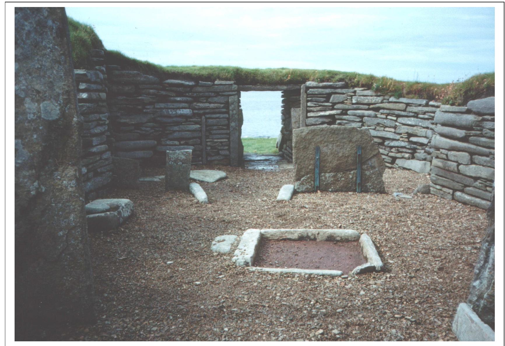 The following photographs of the buildings at knap of howar,