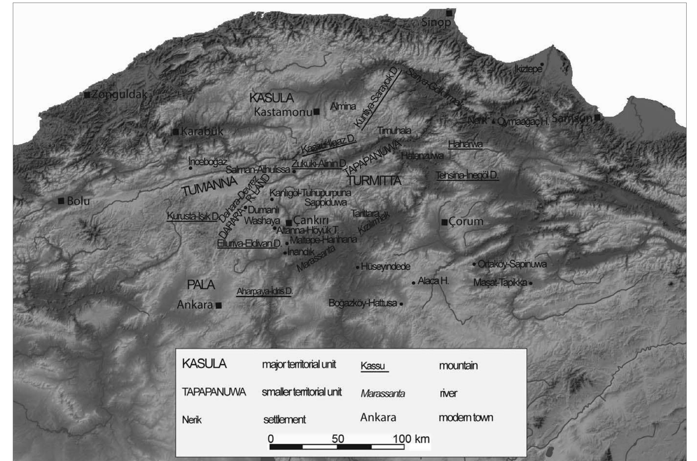 Detailed map of focus region showing suggested toponym