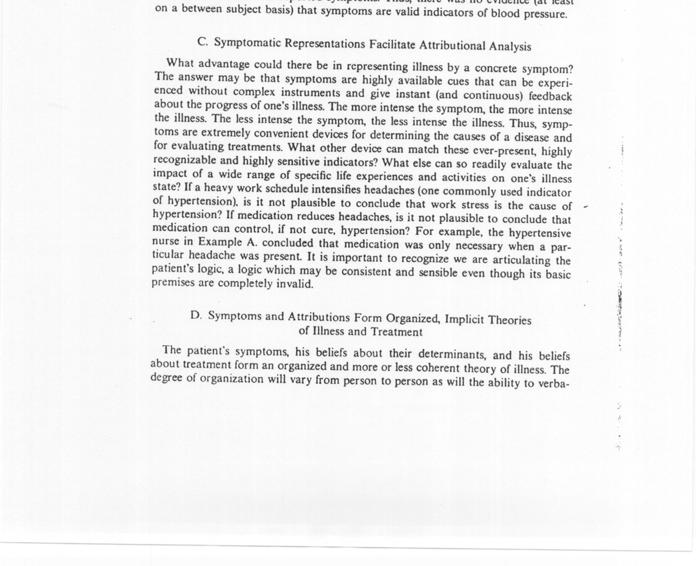 (PDF) The Common Sense Representation of Illness Danger