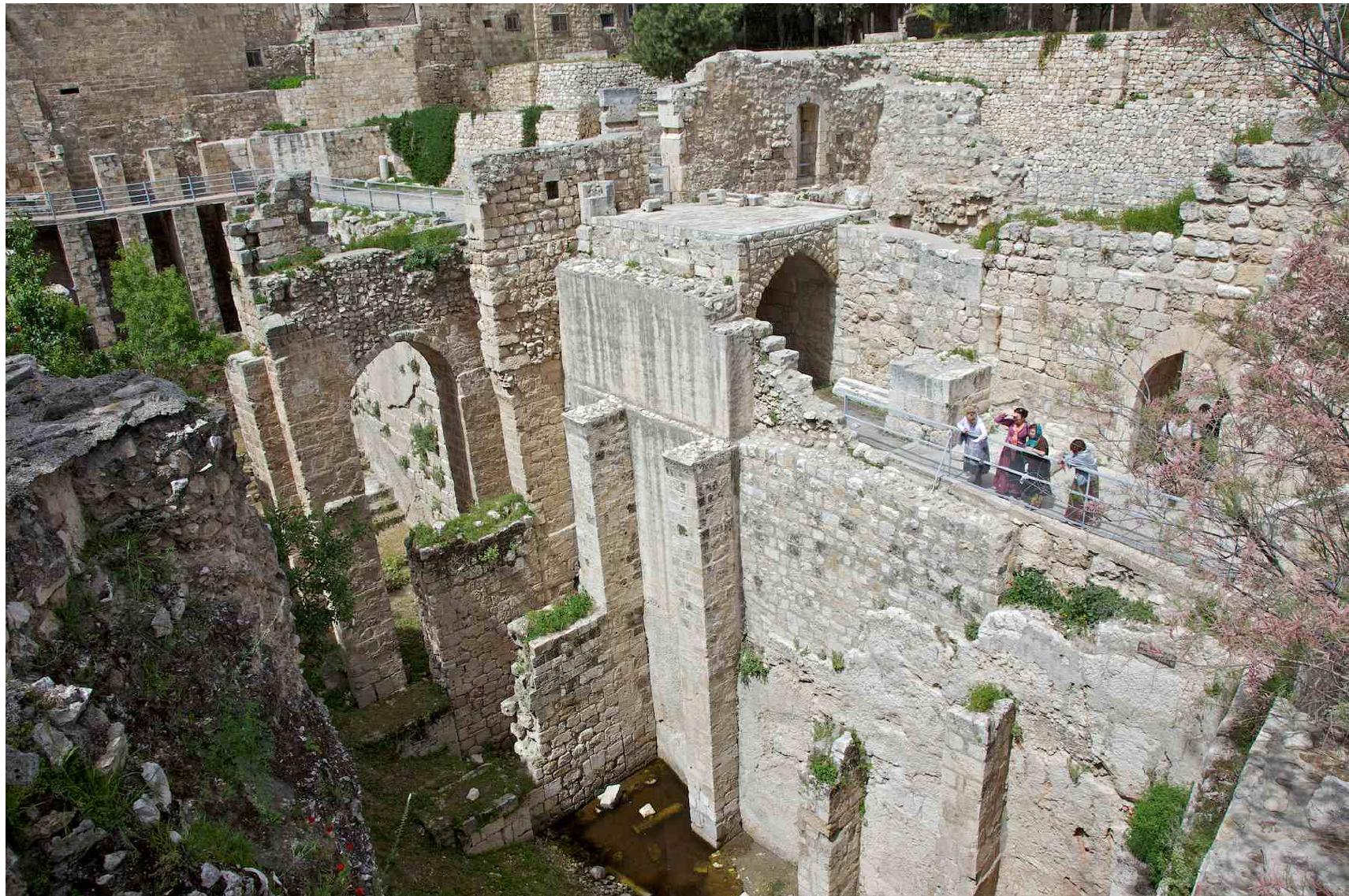 The modern archaeological remains of the pools of bethesda.