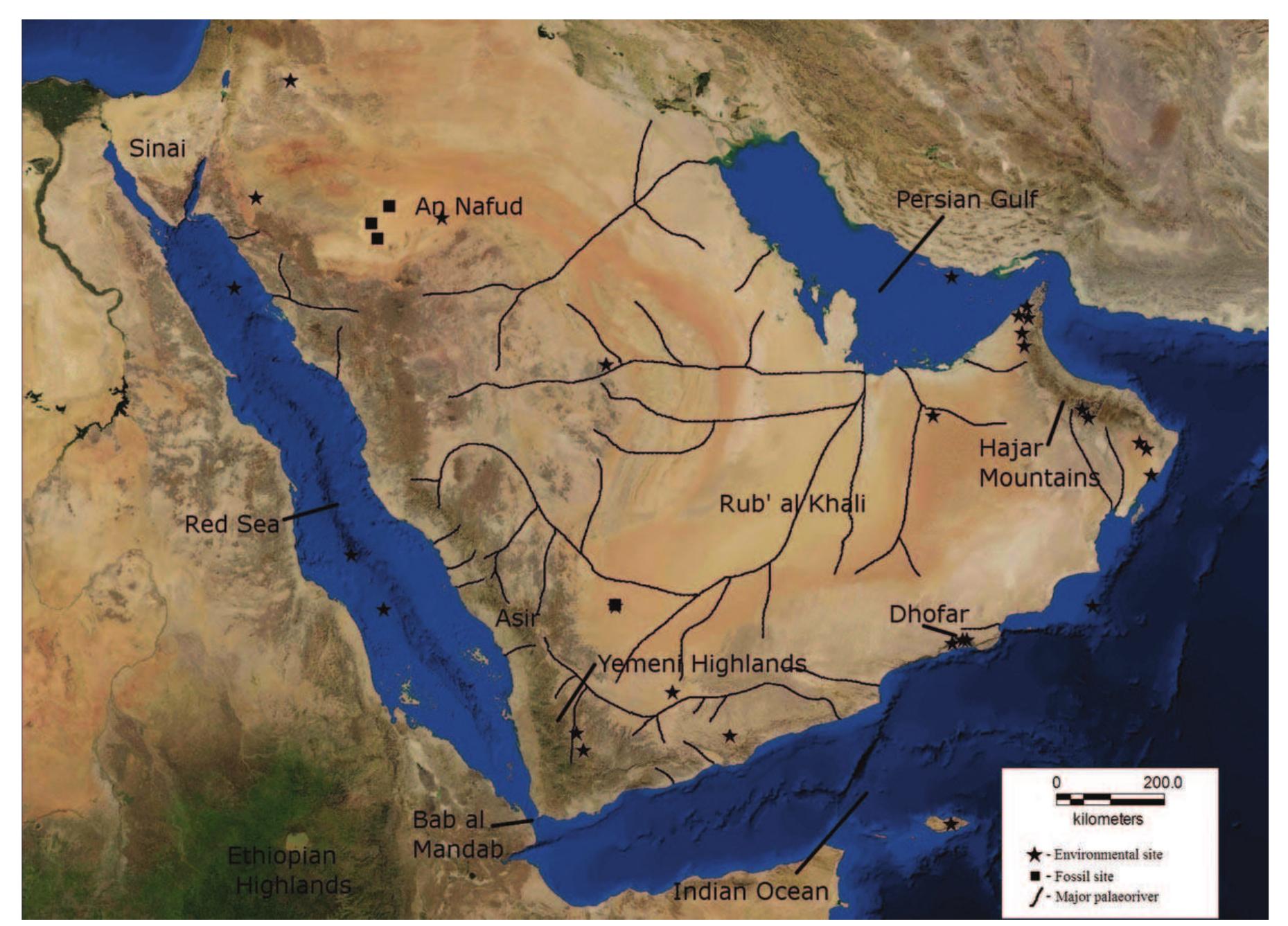 Figure 1 - from The Prehistory of the Arabian Peninsula: