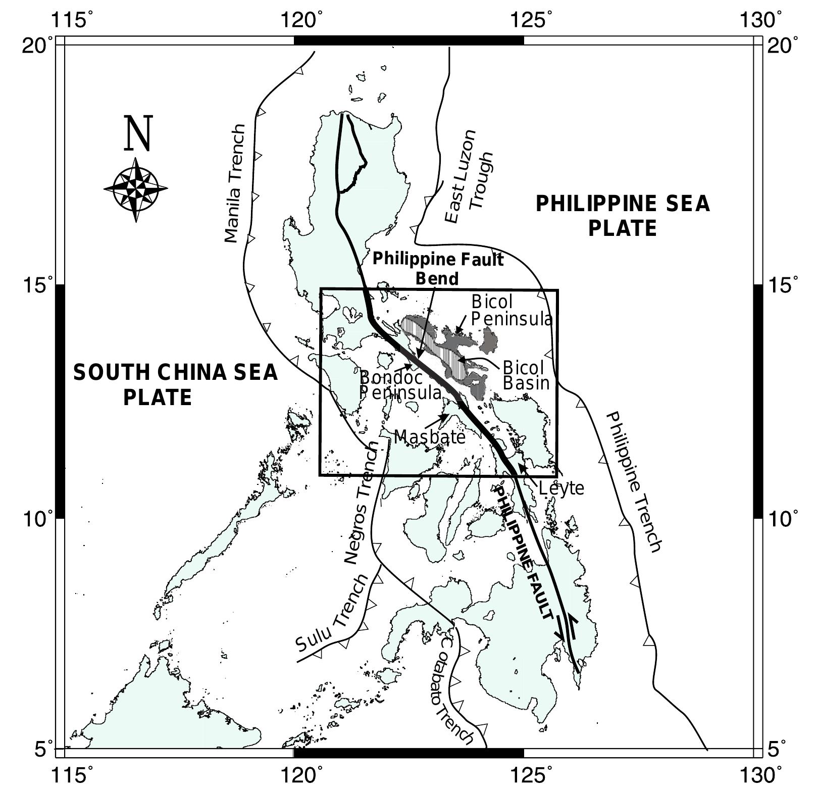 Index map of the philippines. the map shows the regional