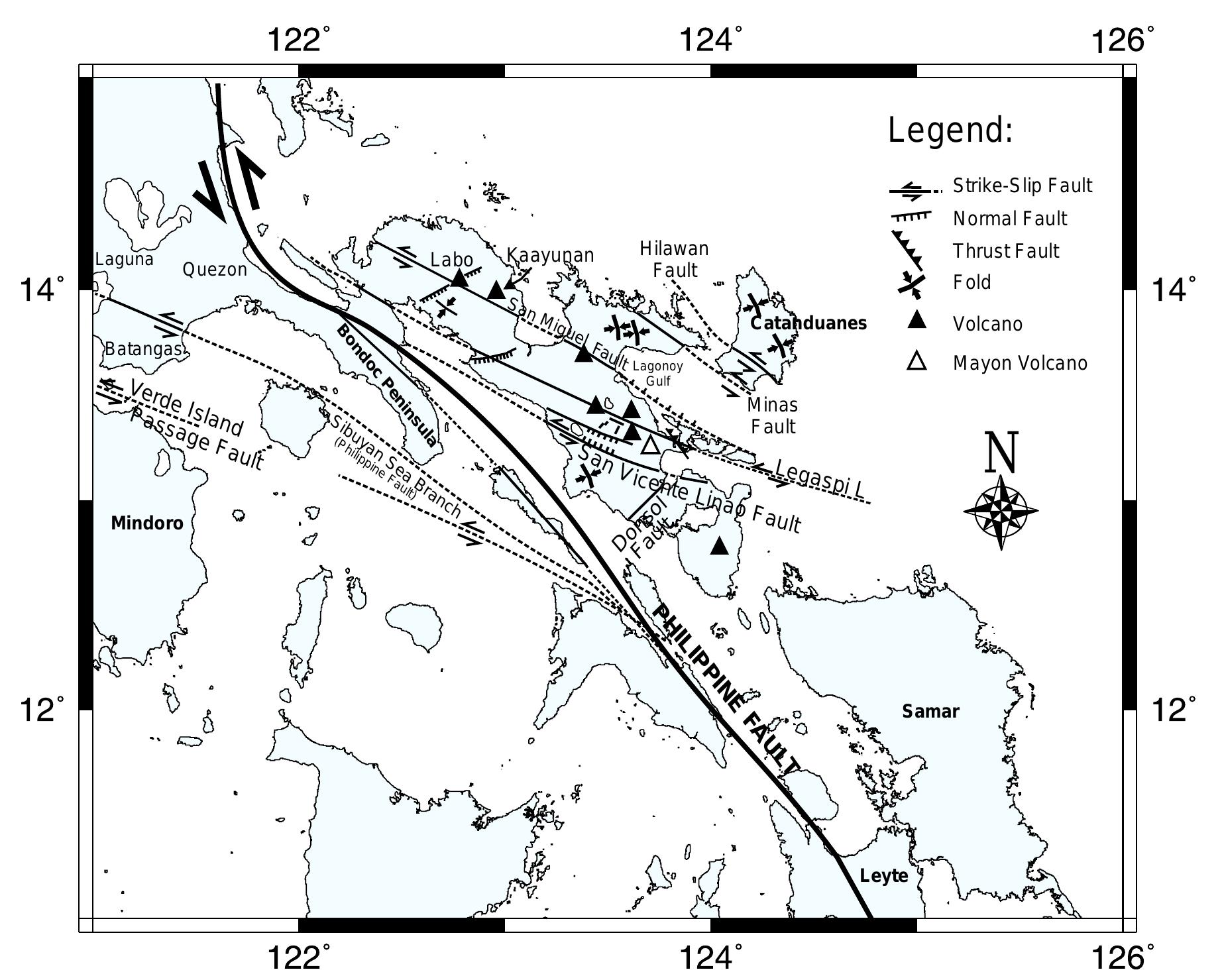Figure 4 - from Structural setting of the Bicol Basin and