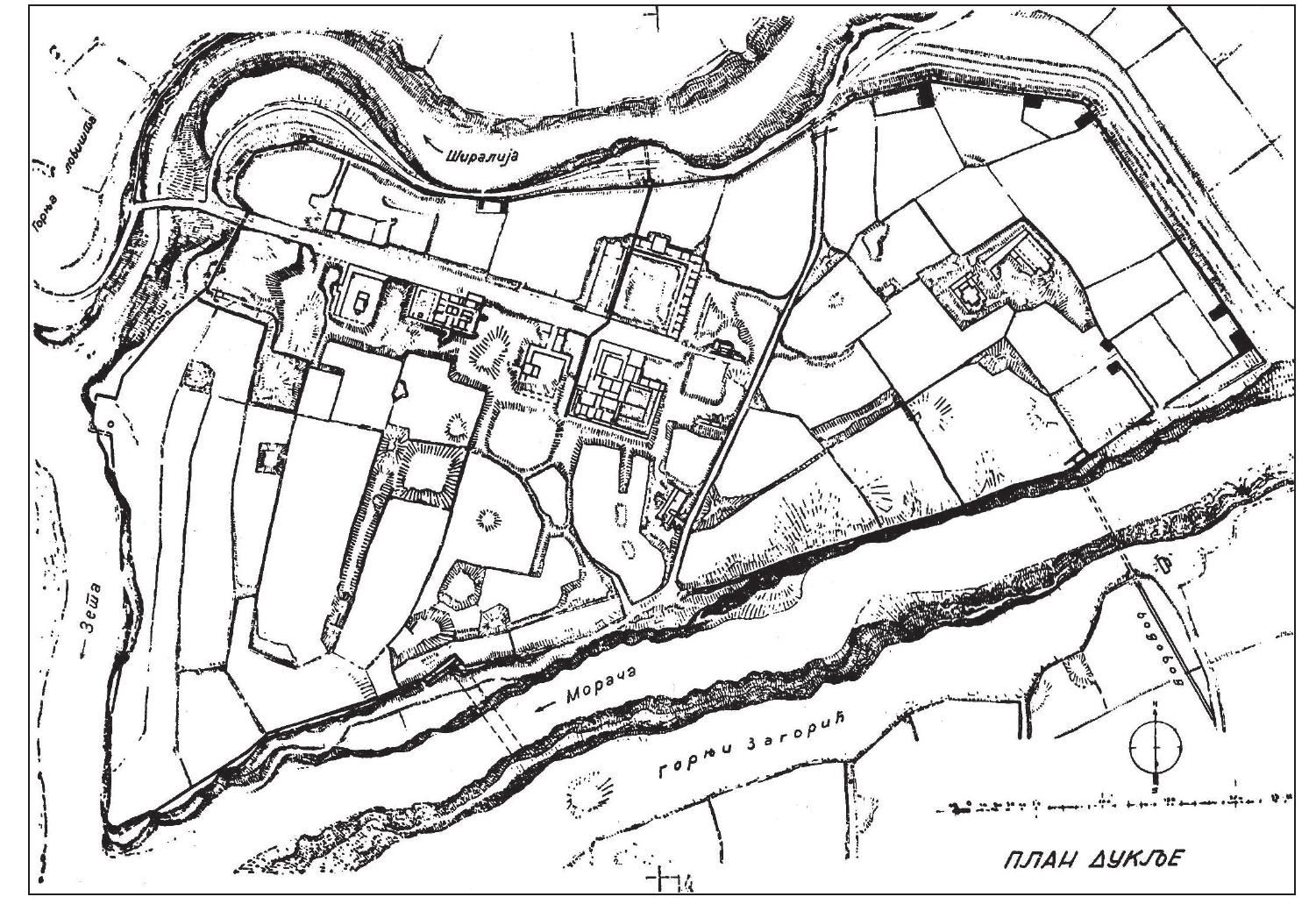 Plan of late antique and early christian doclea.