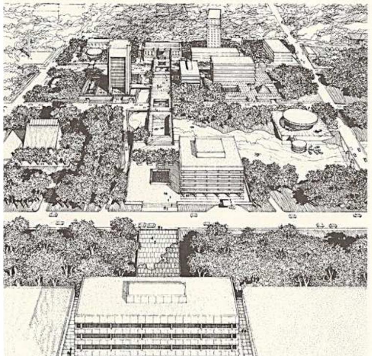 Le corbusier's “radiant city” consisted of skyscrapers in