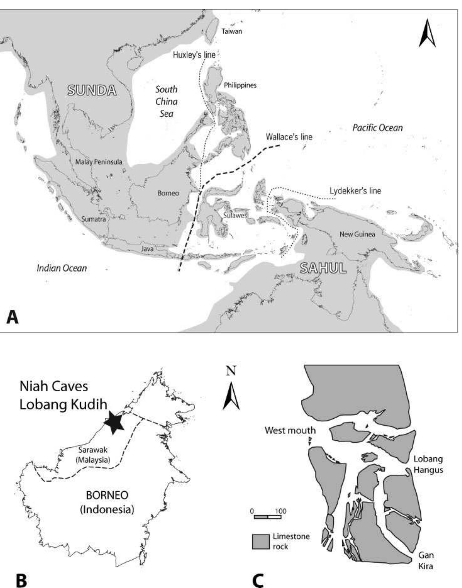 (a) map of southeast asia and austral asia showing the 120m