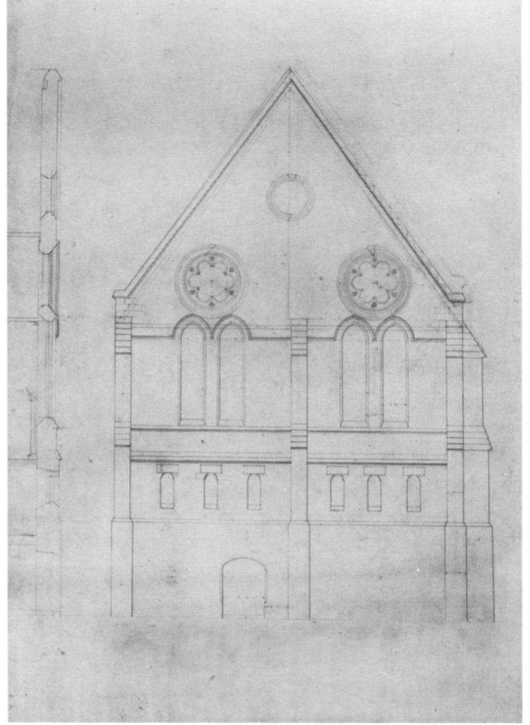 Félix duban, facade of the salle des etats-généraux, second