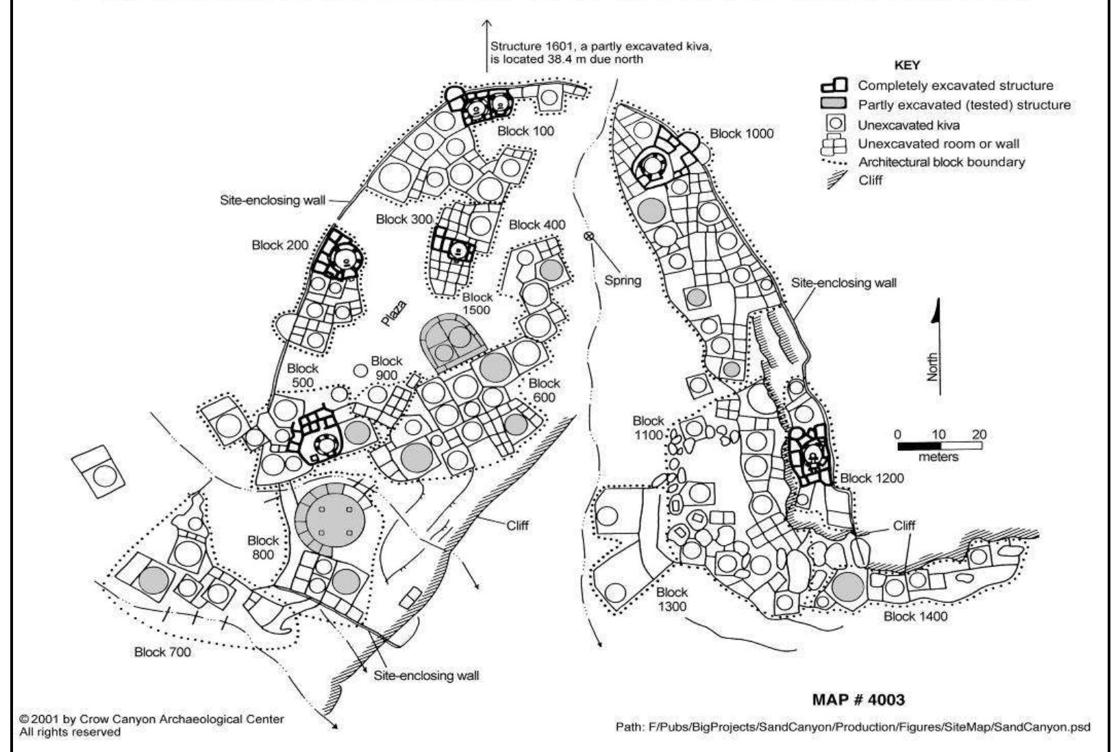 6 — plan view map of sand canyon, 5mt765 (crow canyon