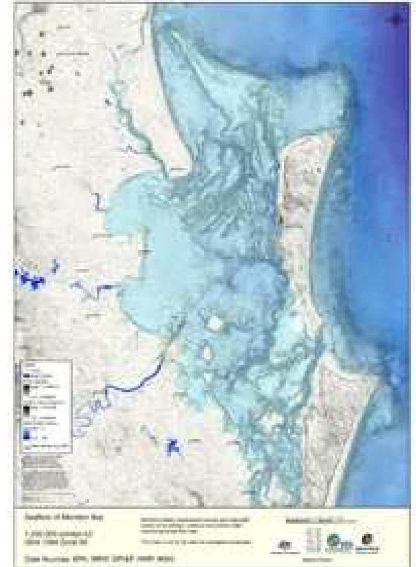 Map 5.12: seabed map of moreton bay