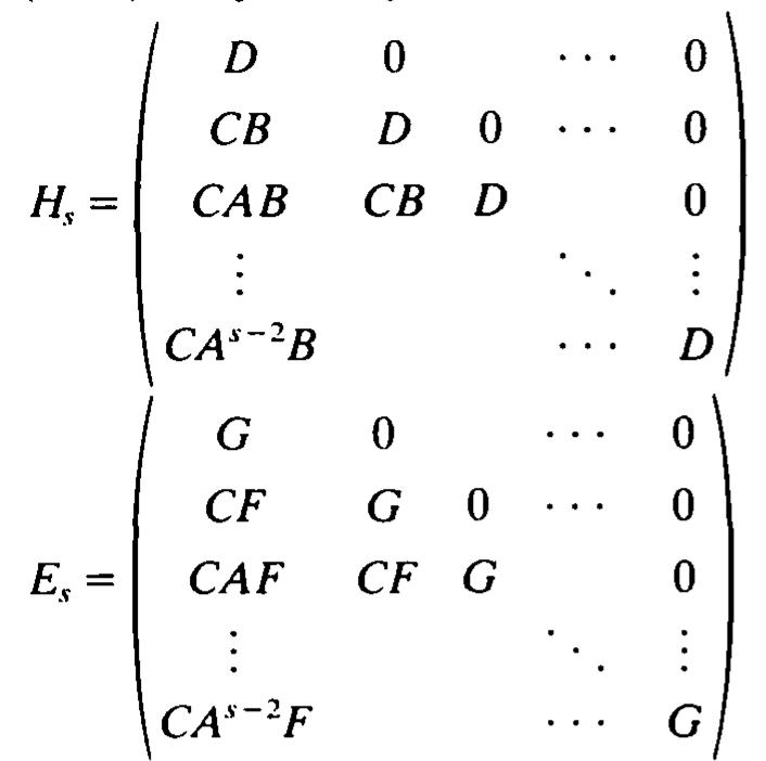 Have The Toeplitz Matrices H And E Defined From The System