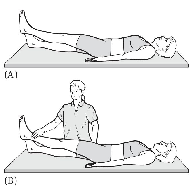 Active straight leg raise test: (a) aslr versus gravity and