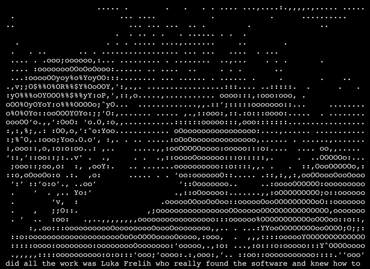Figure 37 - Deep ASCII, A Novel