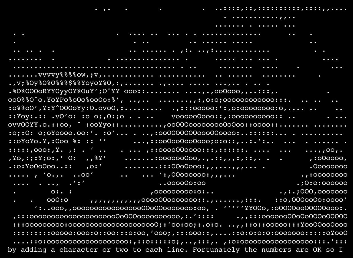 Figure 96 - Deep ASCII, A Novel