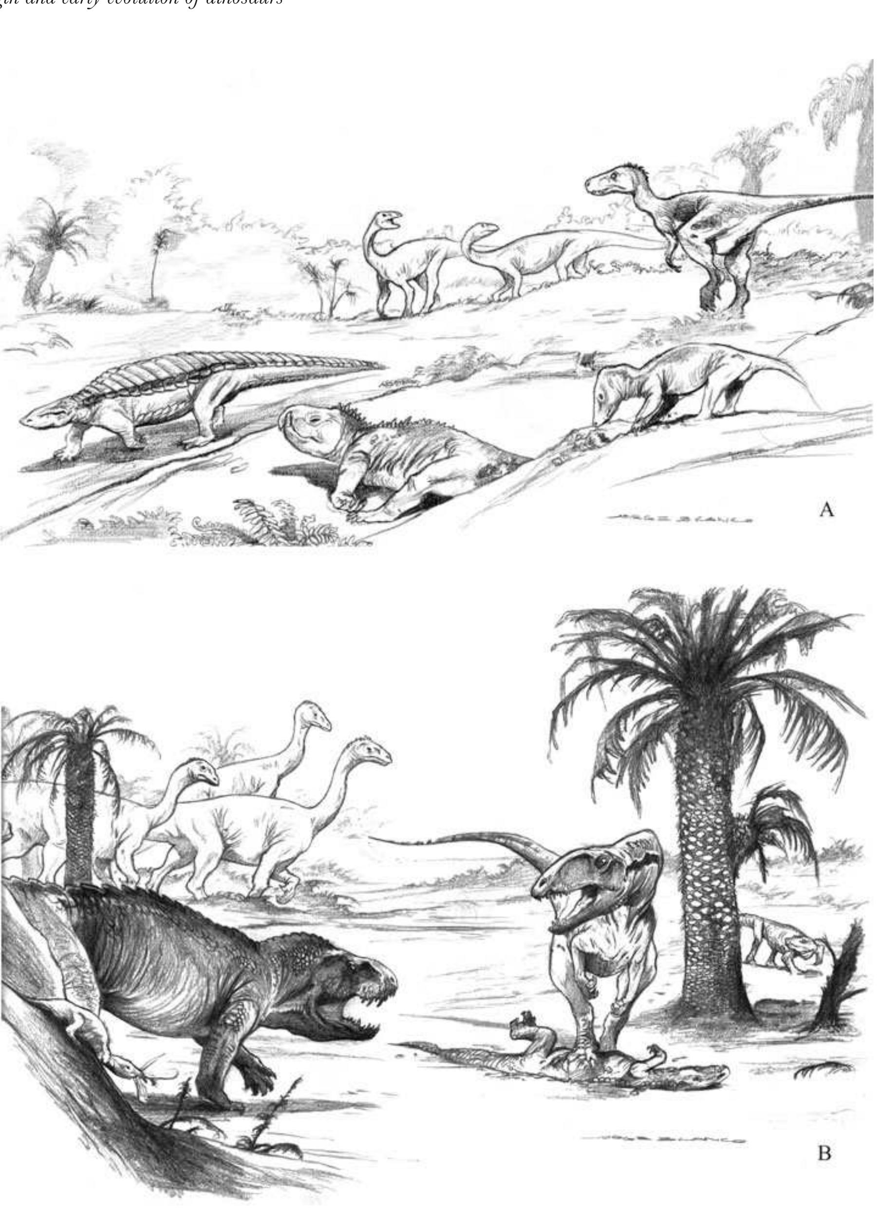 Figure 11 - The origin and early evolution of dinosaurs
