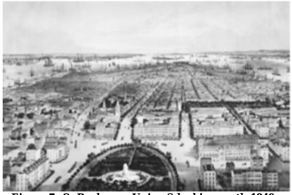 Embellishing it with an oval-shaped public park. (fig. 7)