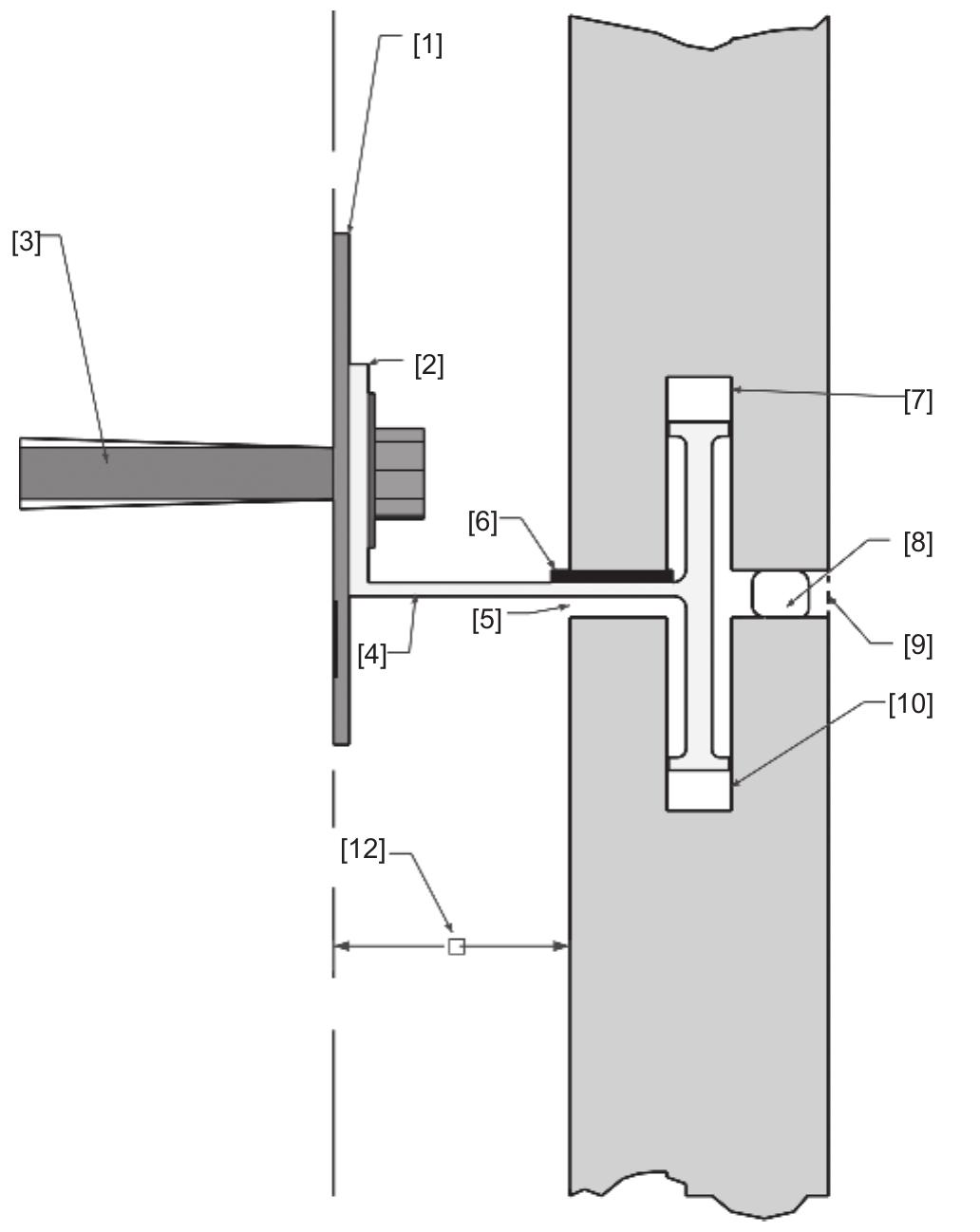 Typical cross-section of kerfed stone cladding systems
