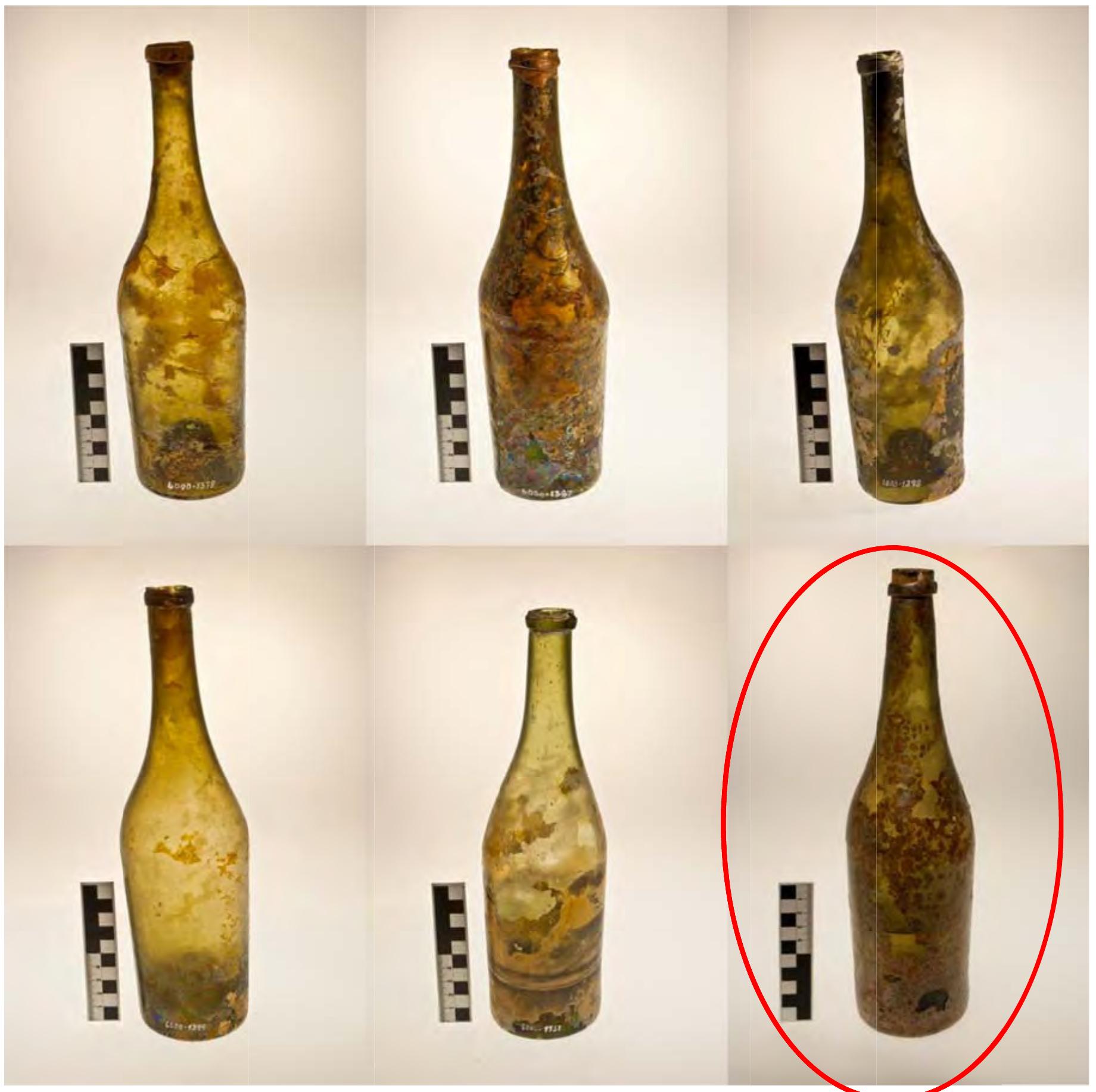 Images of six artifacts from the st. george that seem to be,