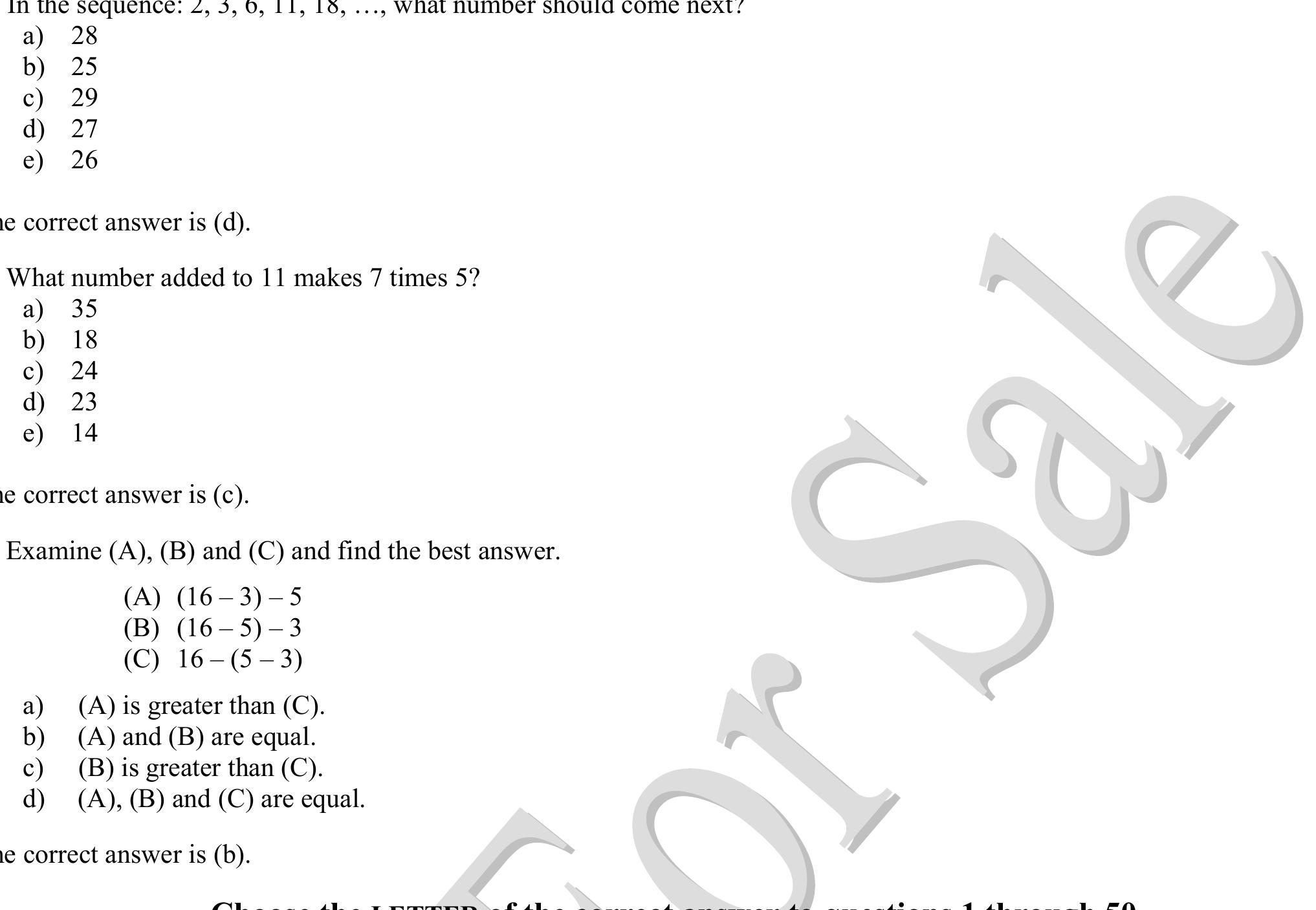 Samples: mathematics