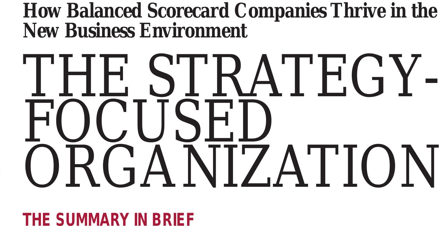 (PDF) The strategy-focused organization: How balanced scorecard ...
