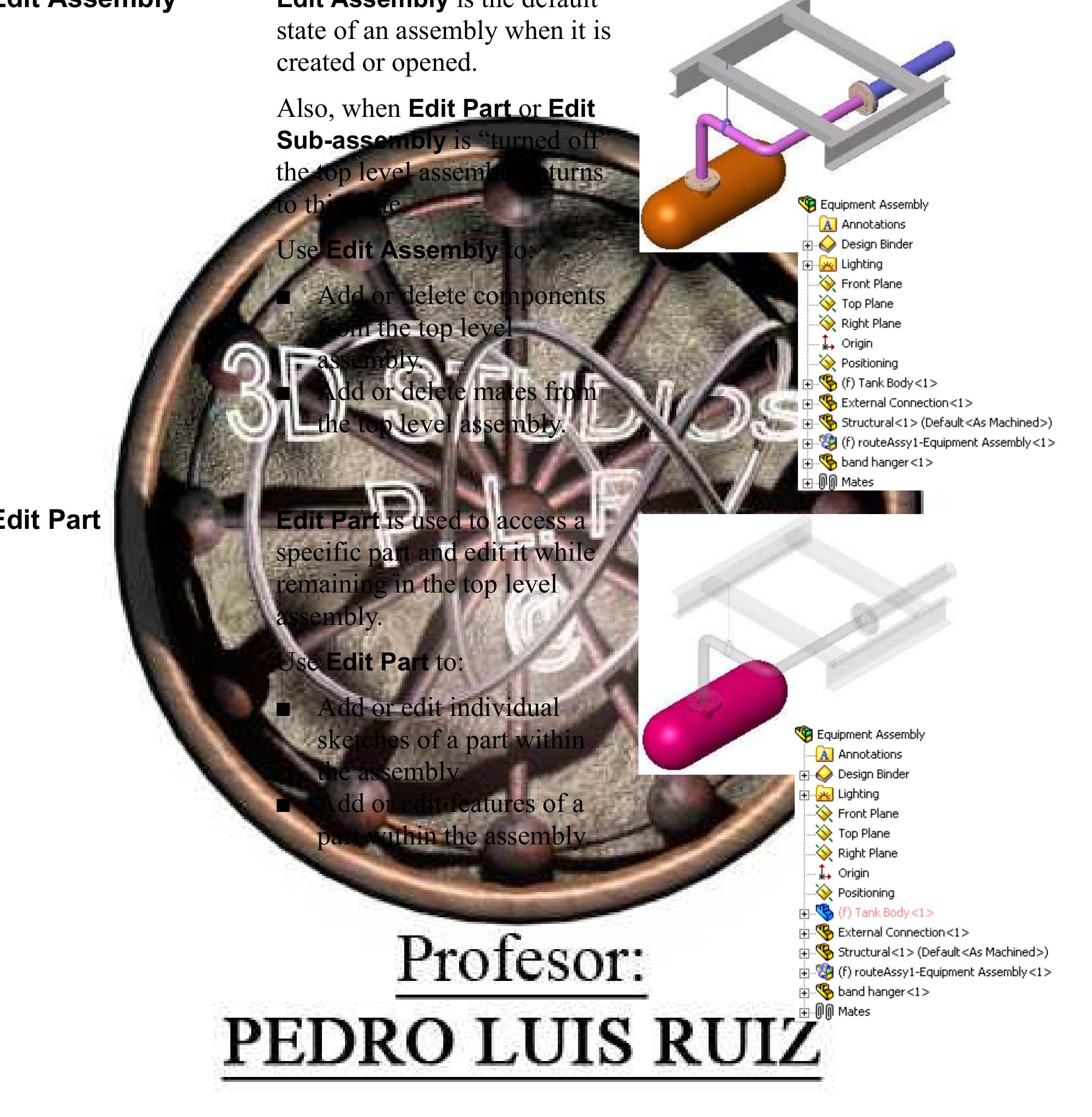 Each editing option is useful in its own way in the assembly
