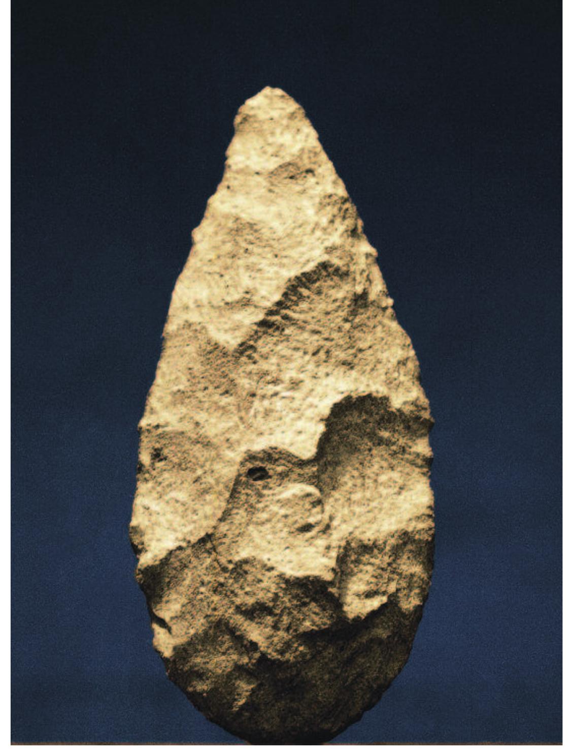 1-3 © paleolithic hand-axe. isimila korongo, tanzania.