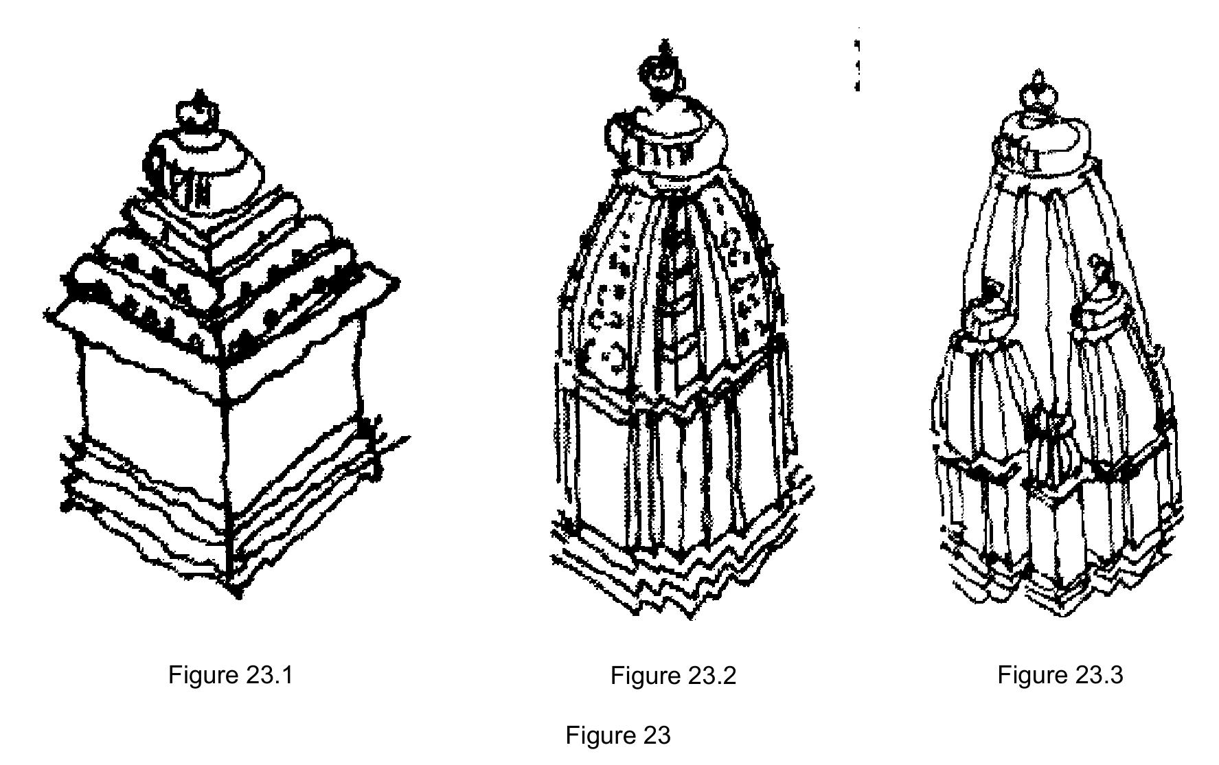 the different types of sikhara of the north indian temple.