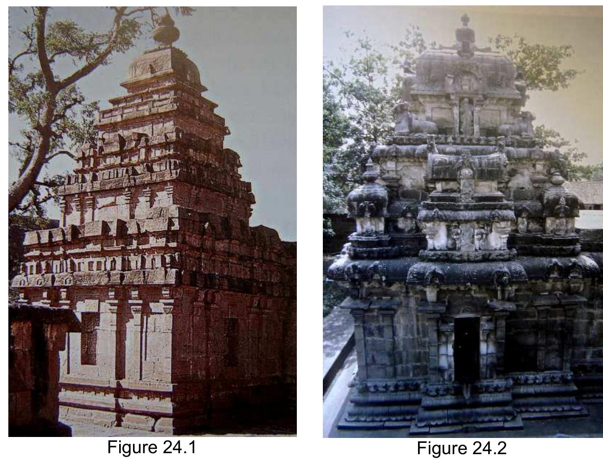 1 & 24.2 — the different types of sikhara of the south