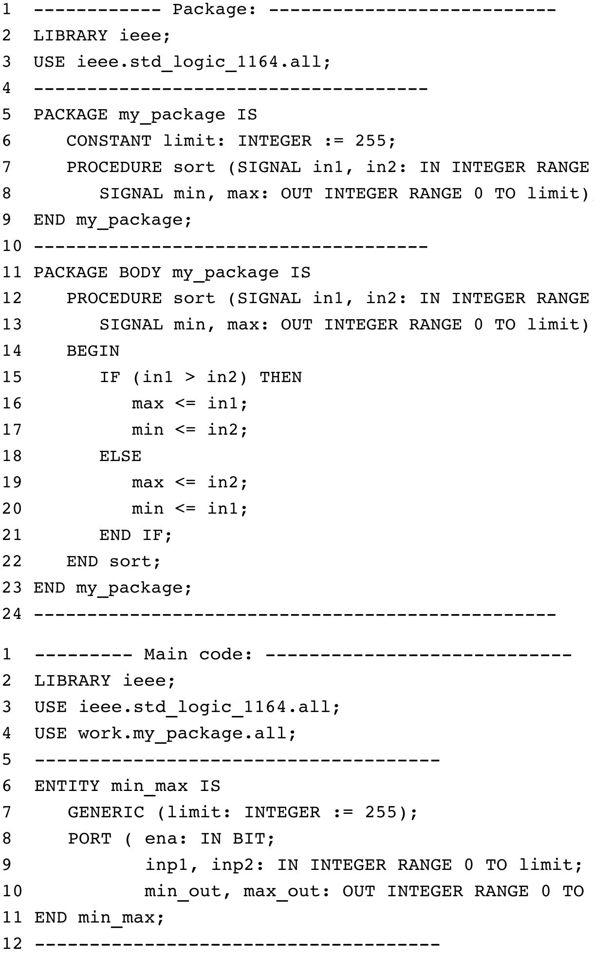 Table 20 - CAD for Digital Circuit Design with VHDL (Text