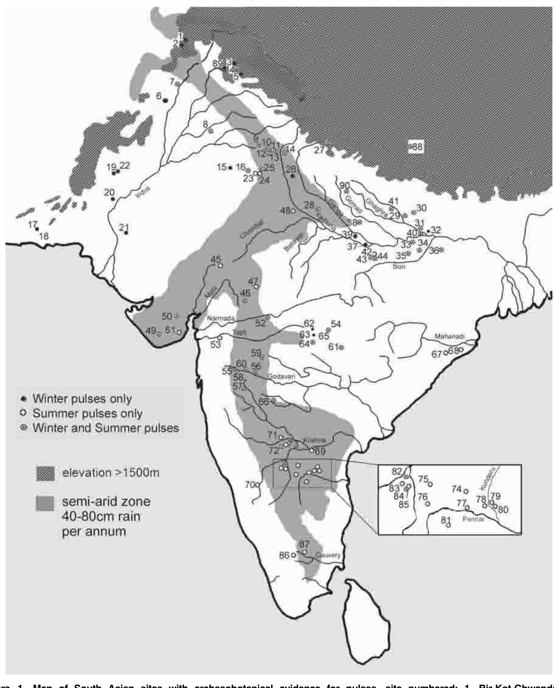 Figure 1 - The Archaeobotany of Indian Pulses: