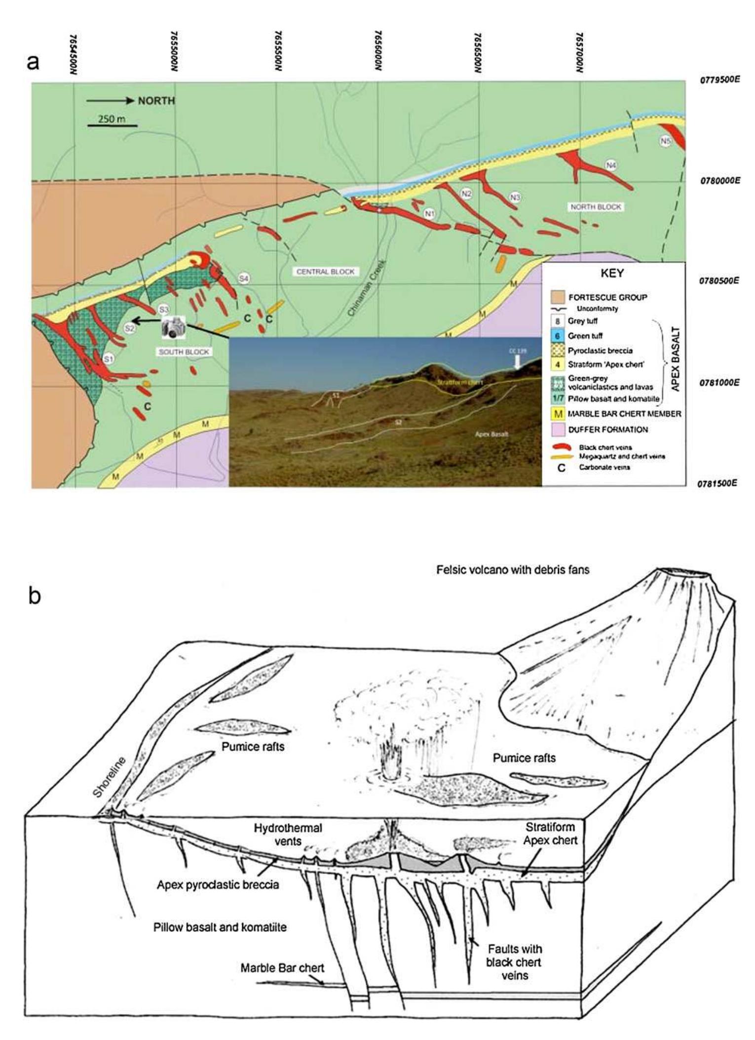 (a) geological map of the apex basalt in the chinaman creek