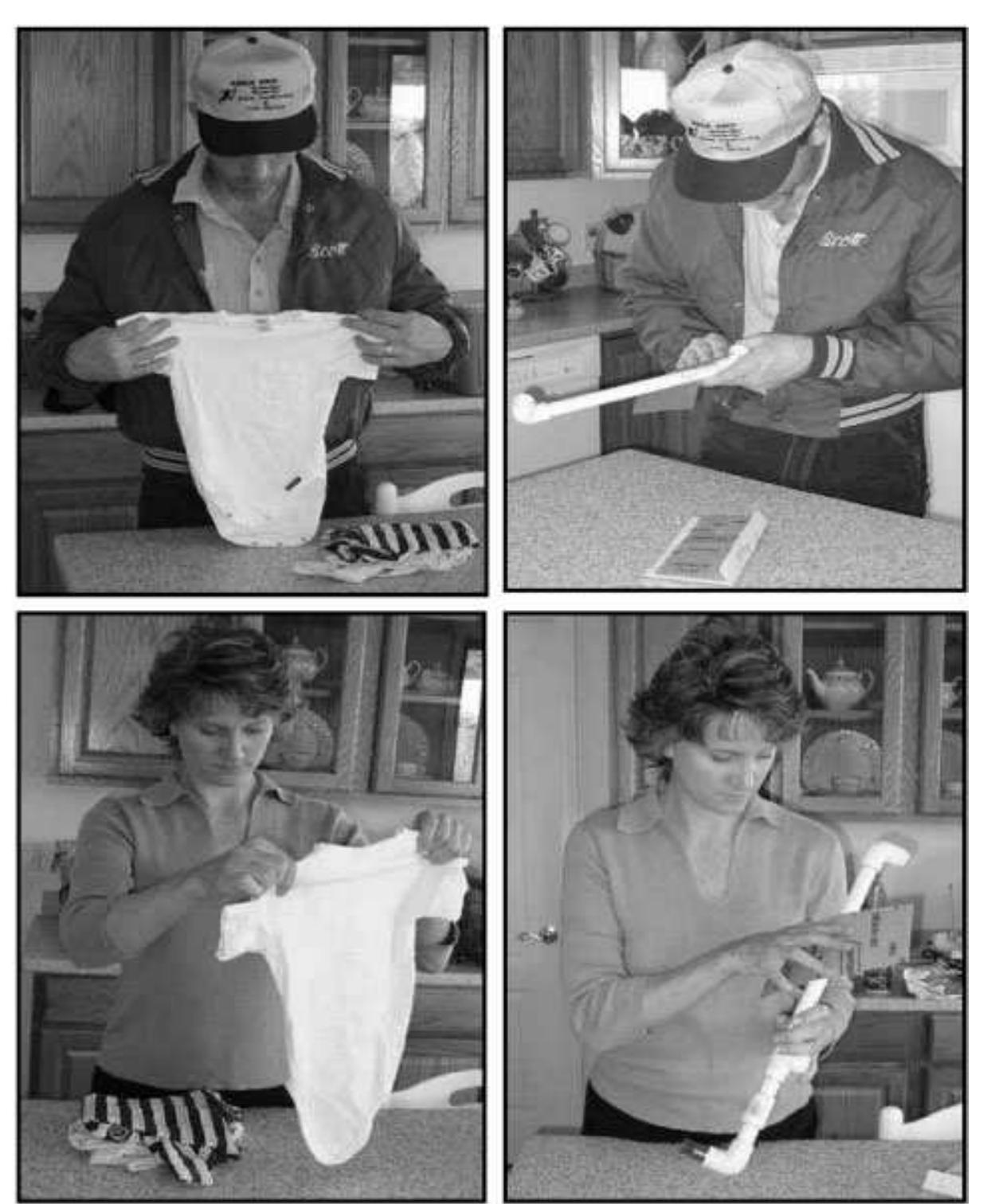 Examples of photographs showing stereotype-consistent and