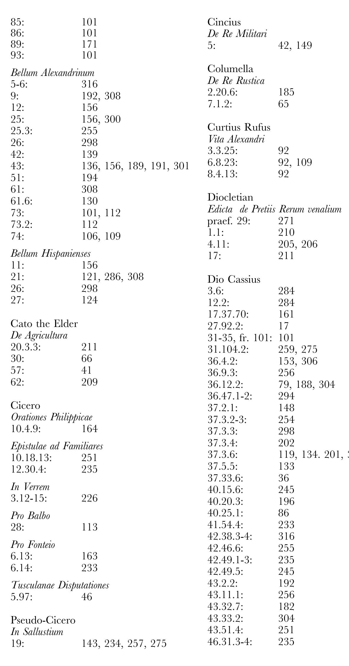 Table 10 - Logistics of the Roman Army at War