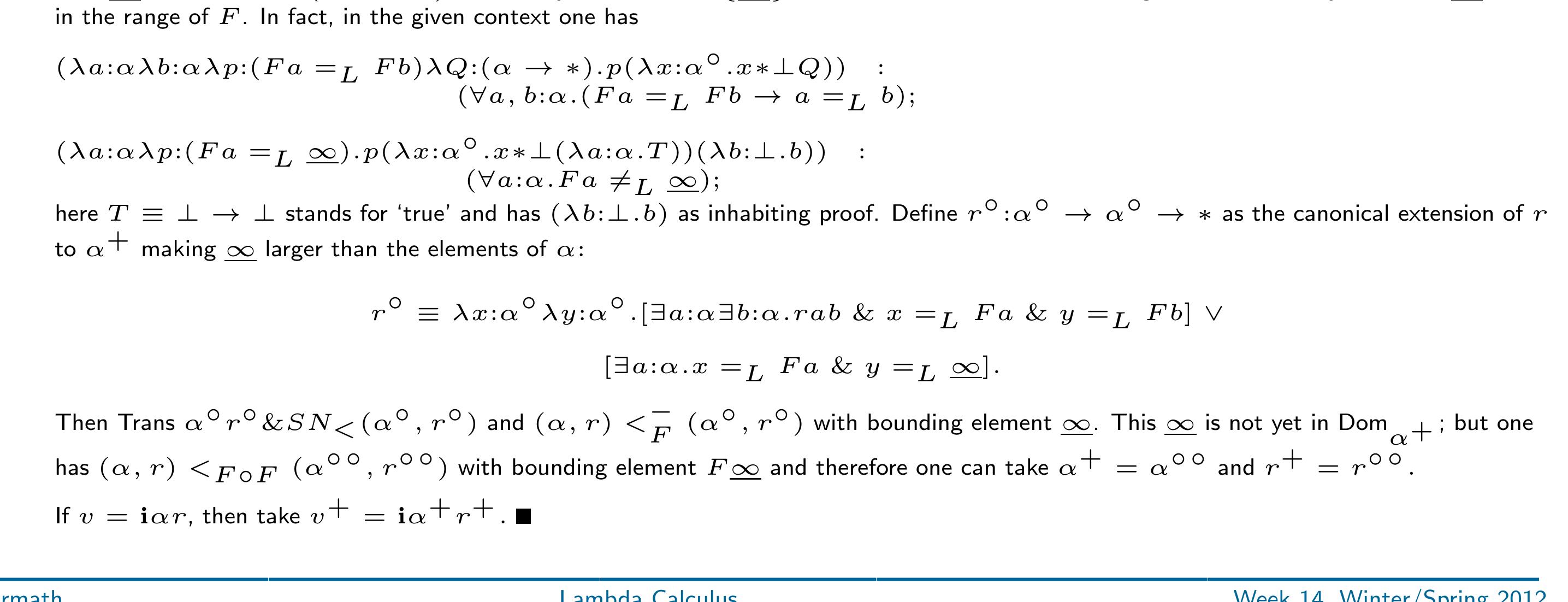 Table 2 - The lambda calculus: Its syntax and semantics