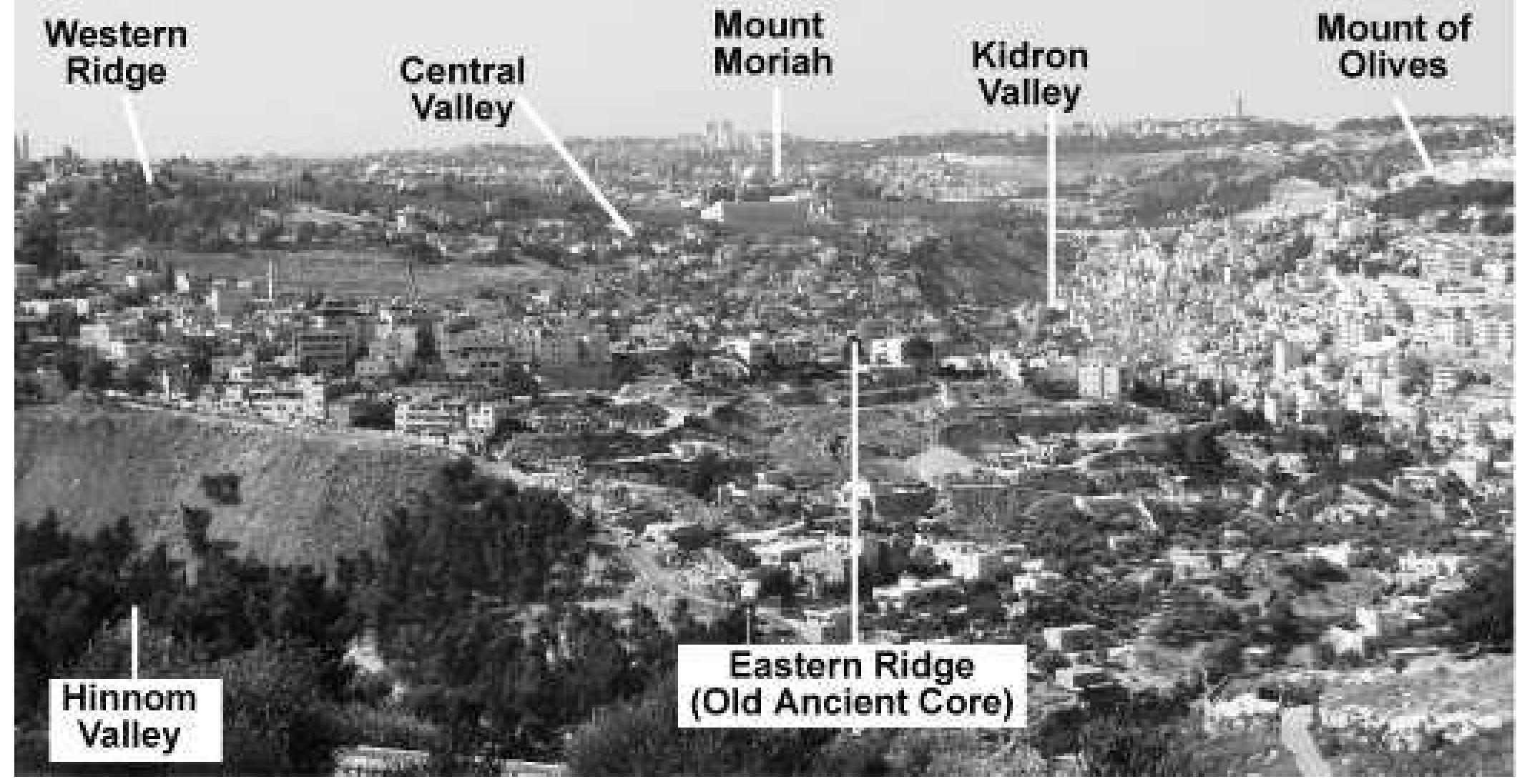 A view of jerusalem from the south.