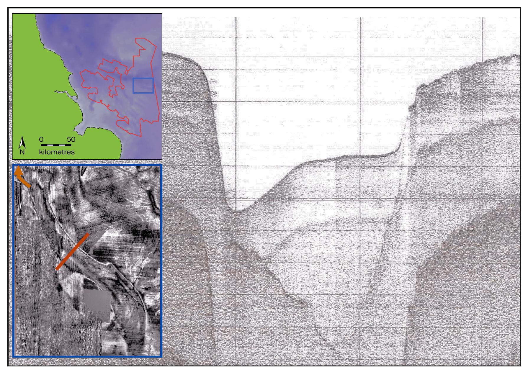 19 cross section (bgs line 80-01-05) over markham's hole.