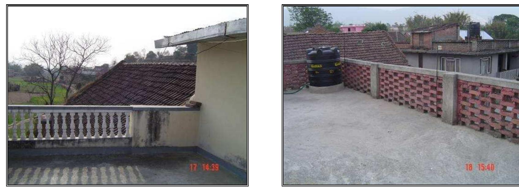 155. precast vertical brackets used in the parapet wall in