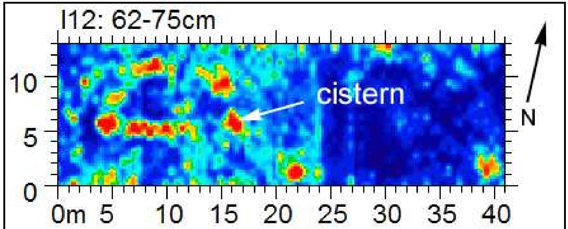 15. gpr-slice image showing the subsurface at 62-75 cm below
