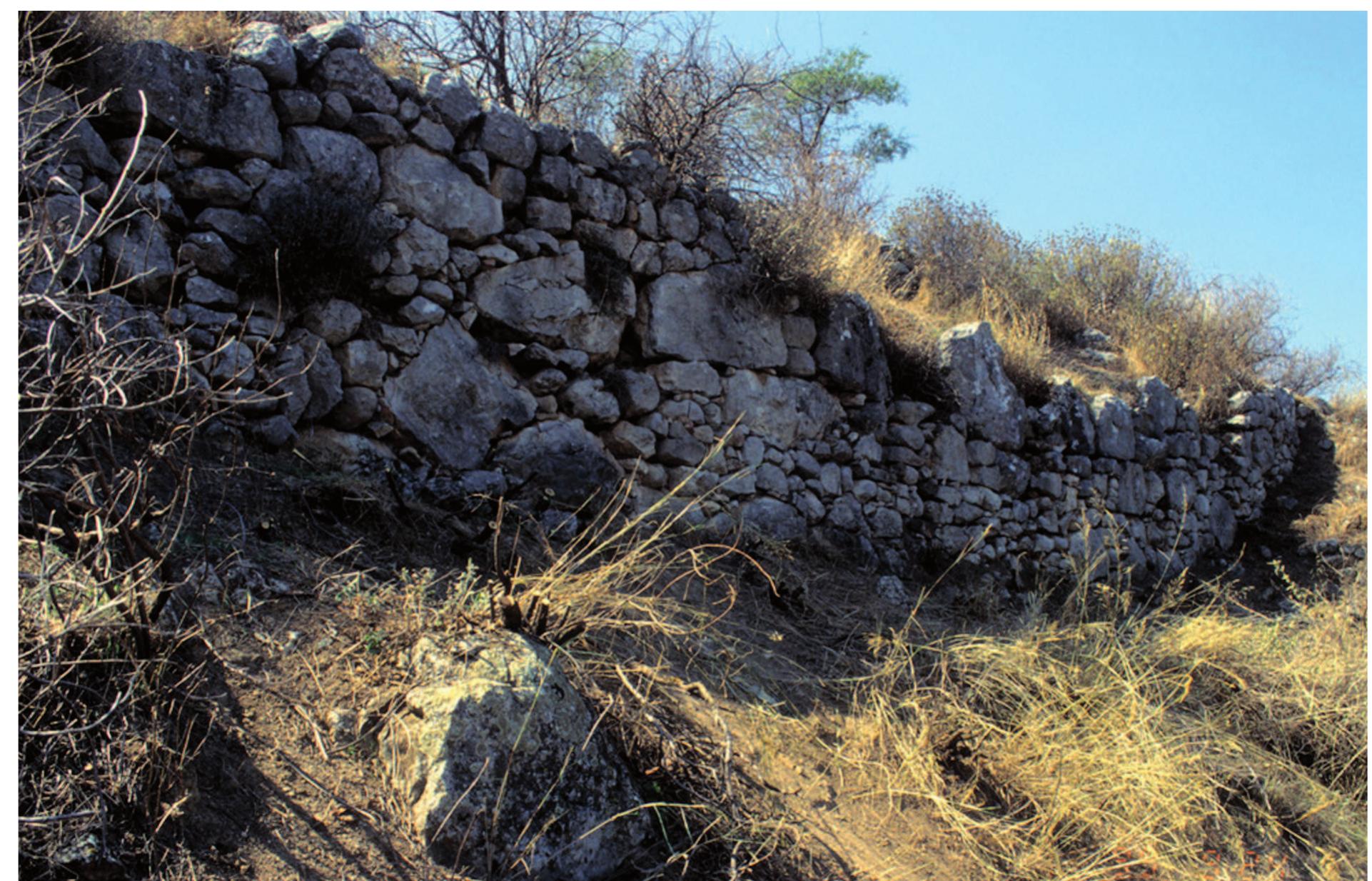 The best-preserved stretch of the medieval wall, seen from
