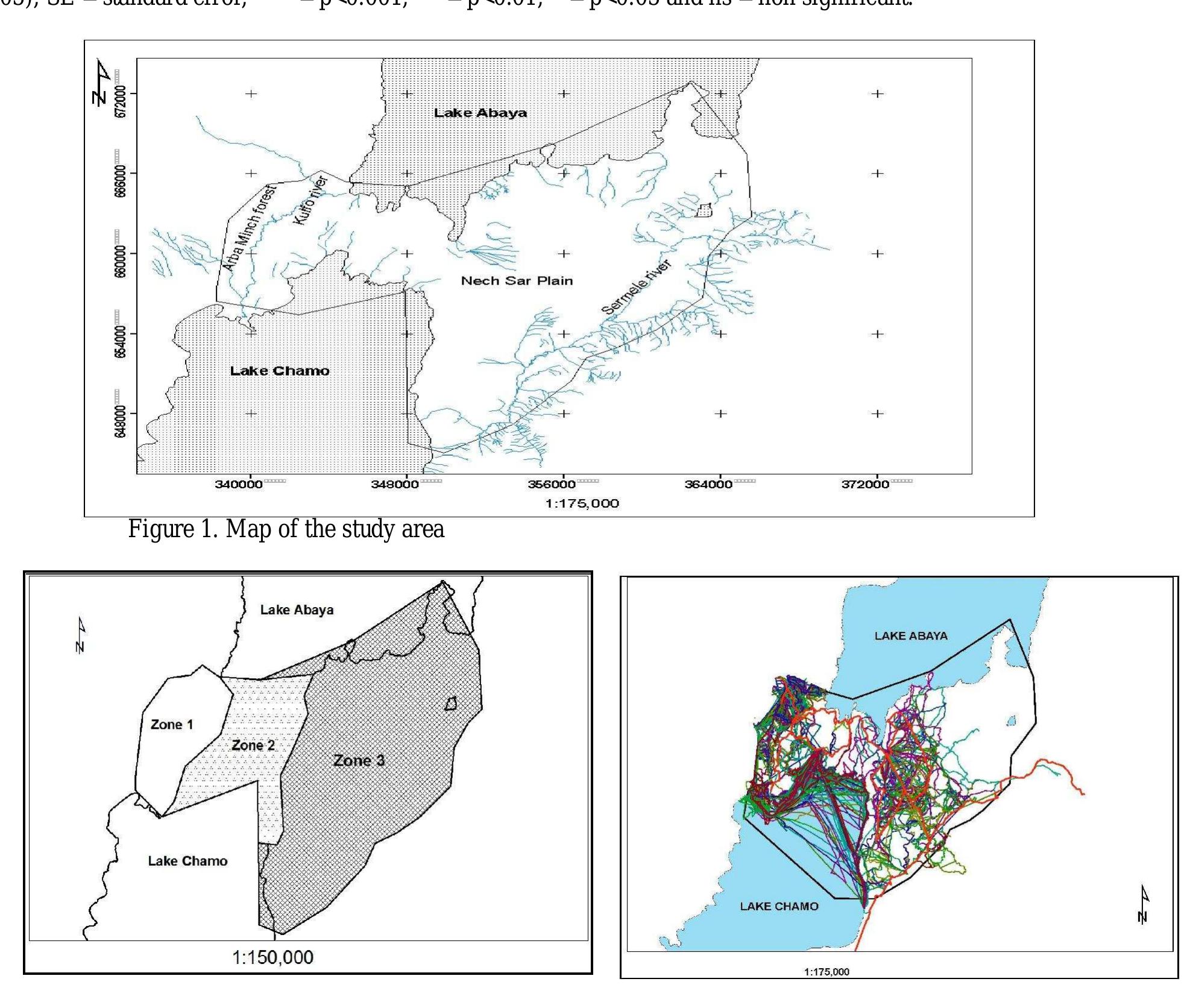 Map of the management zone