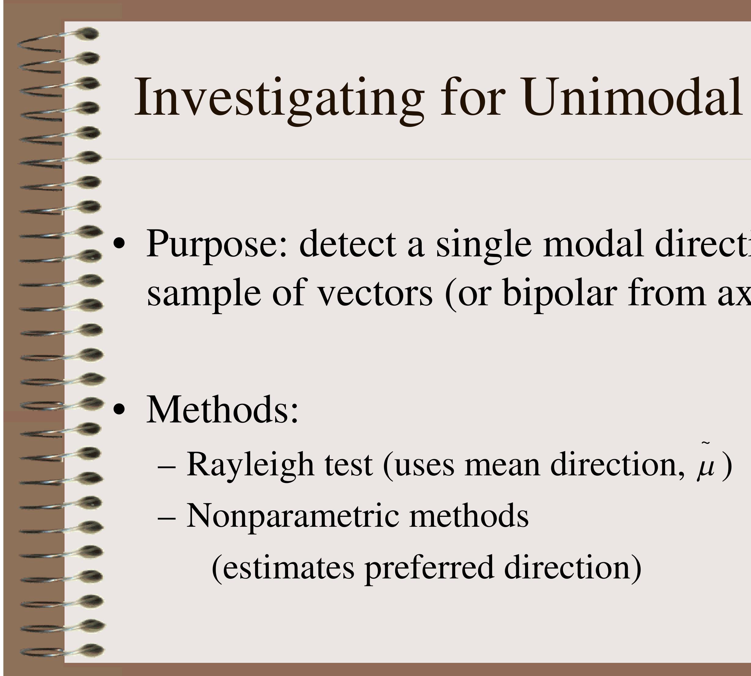 Figure 30 - Statistical Analysis of Circular Statistics