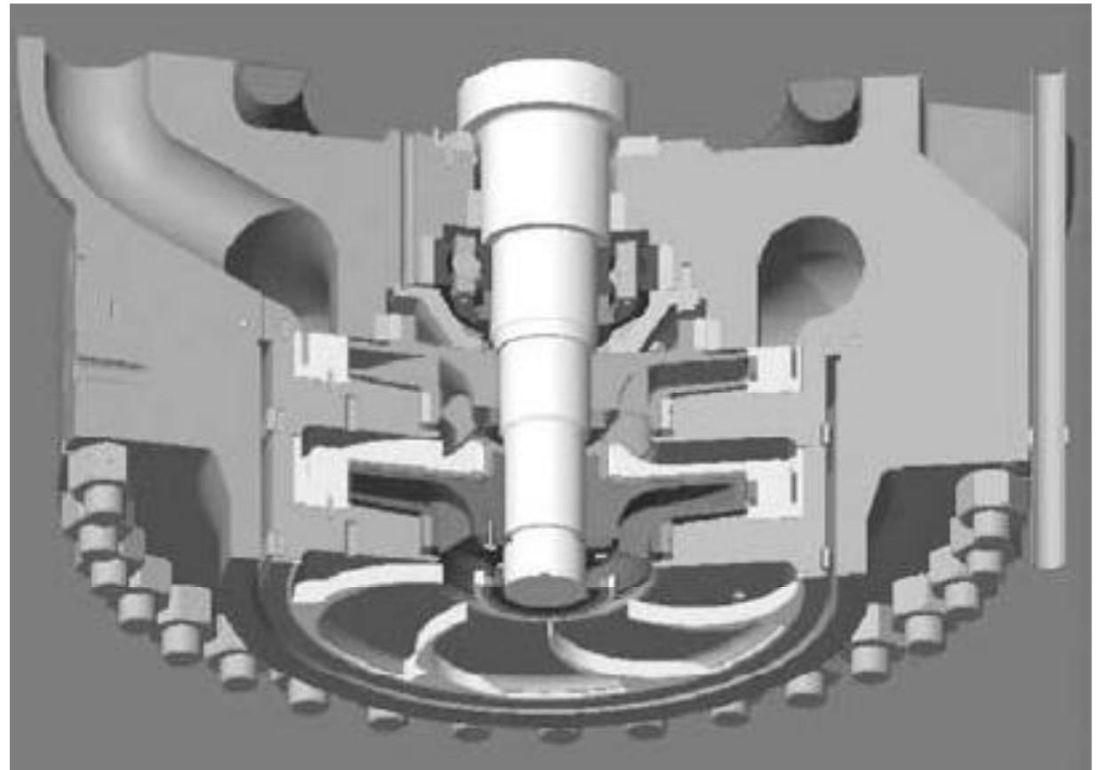 Component drawing of thrust equalizing mechanism (choi, kim