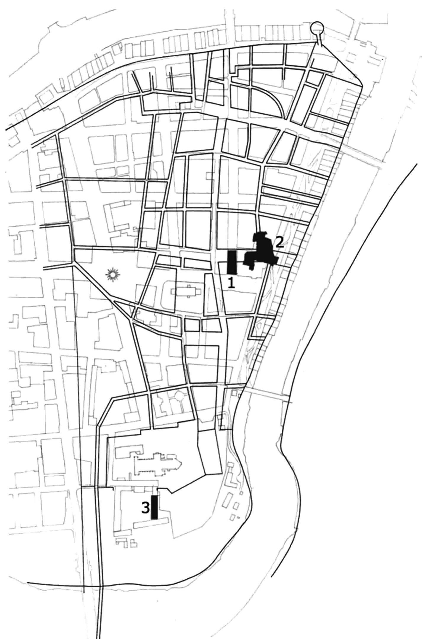Ficure 4: this map shows the location of the three sites