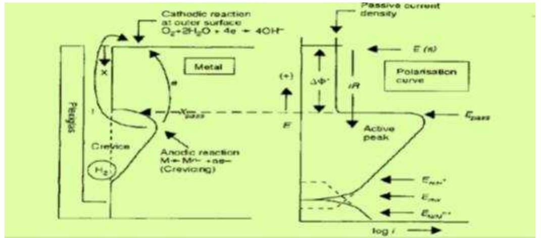 Mechanism of active and passive corrosion and its