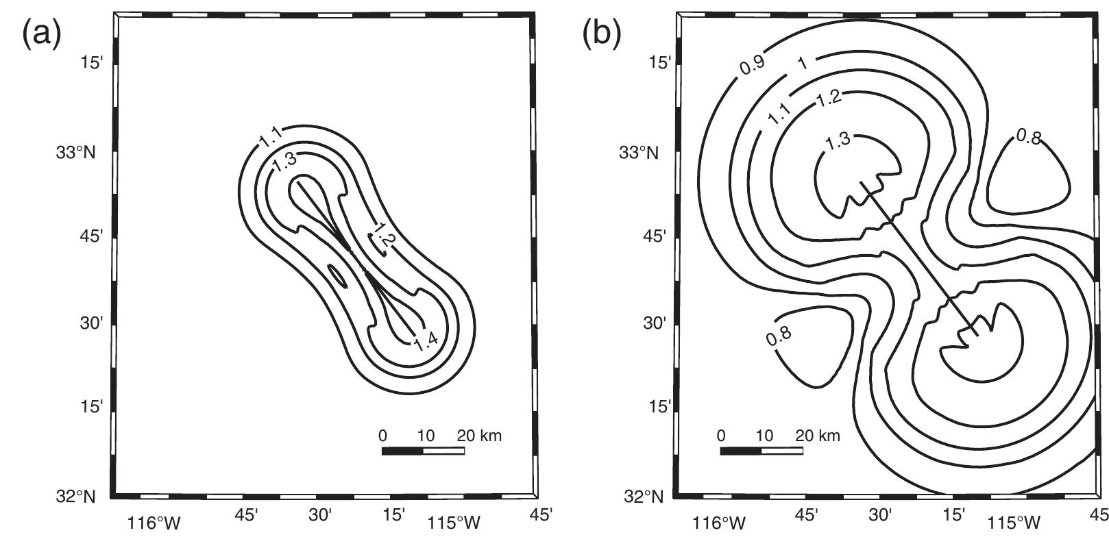 Map showing contours of amplification in 2% in 50-year s,(5