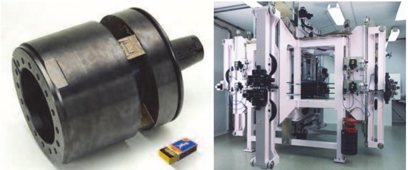 External balance example on the left. calibration facility